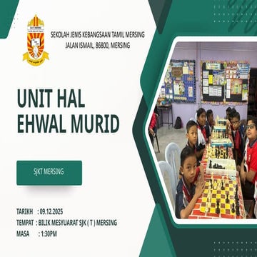 PROGRAM UNIT HAL EHWAL MURID 2025 .pptx4 | PPTX