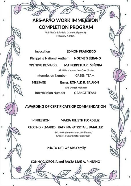 certificate-of-completion for work immersion | PPT