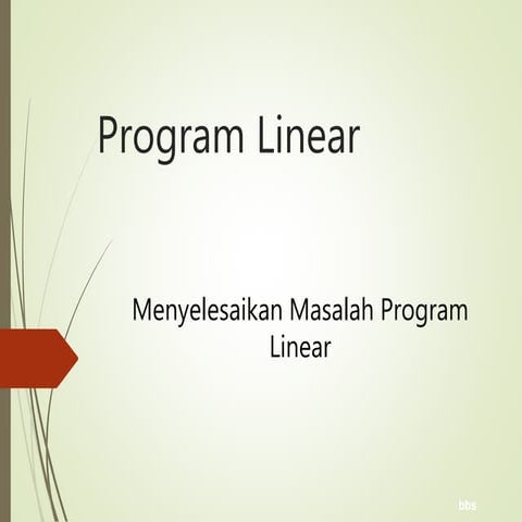 Progran linear | PPT