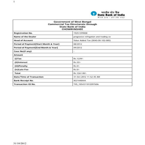 Prograsive vat challan | PDF | Business Accounting & Finance | Business