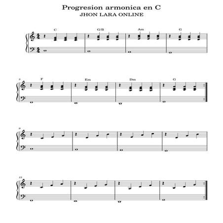 Progresion armonica en_c | PDF