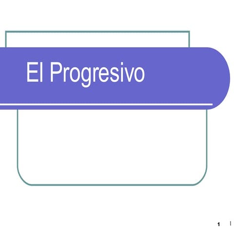 Progresivo | PPT