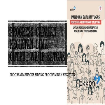 PROGRESS CAPAIAN KEGIATAN LIMA OUTPUT WAJIB SATGAS.pptx