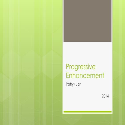 Progressive enhancement | PDF