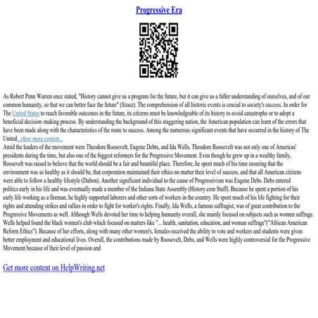 Progressive Era | PPT