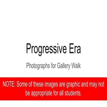 Progressive Era gallery walk | PPTX