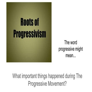 Progressive movement | PDF