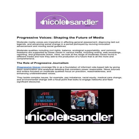 Progressive Voices: Shaping the Future of Media | PDF