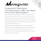 Progressive Web Apps For eCommerce_ Why You Need It For Your Next ...