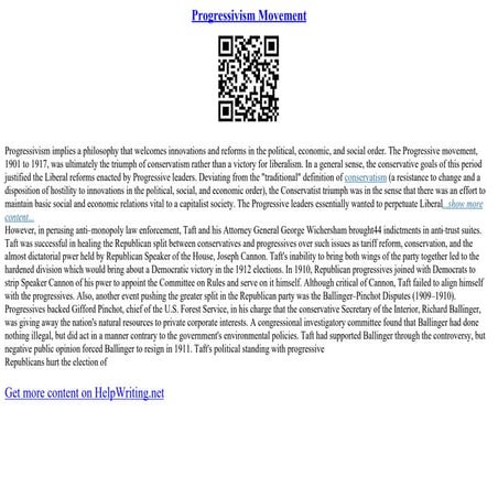 Progressive Era | PDF