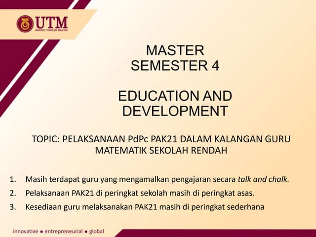 PROGRESS PRESENTATION MASTER SEMESTER 4 | PPT PROGRESS PRESENTATION MASTER SEMESTER 4 | PPT
