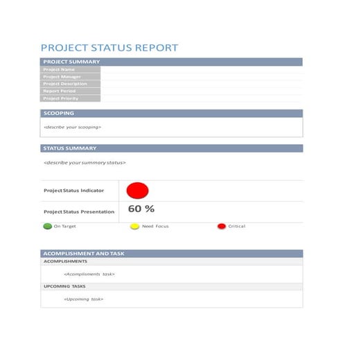 Progress Report Template | PDF