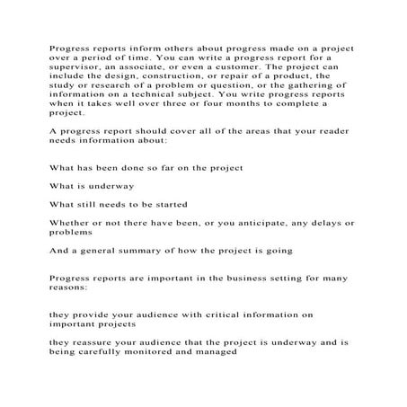 Progress report | PPT