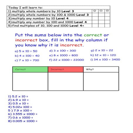Progress sheet for lesson | DOCX