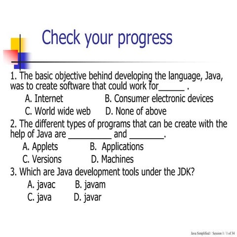 Progress test | PPT