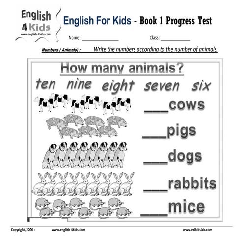 Progress test book 1 | PDF