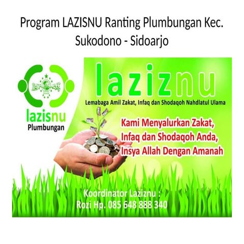 Progam Lazisnu PEMBERDAYAAN di ranting NU | PPTX