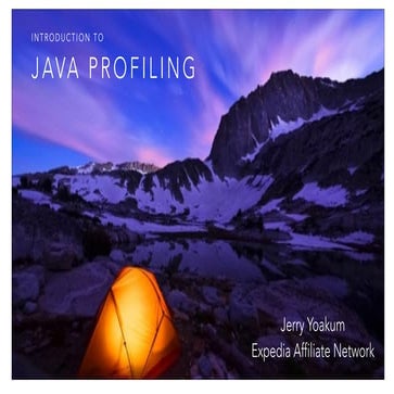 Introduction To Java Profiling Ppt
