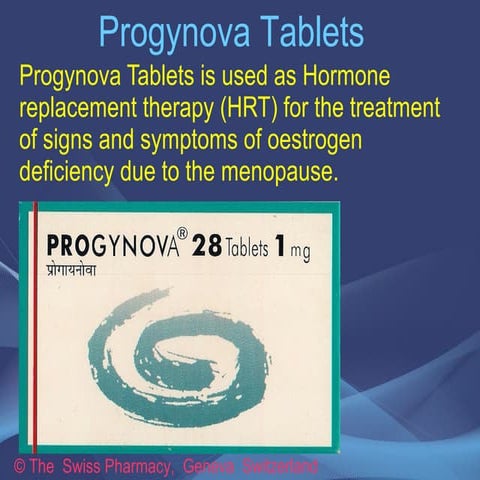 Progynova Tablets for Treatment of Oestrogen Deficiency | ODP