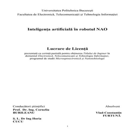 Proiect diploma inteligenta artificiala | PDF