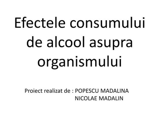 Alcoolul | PPT