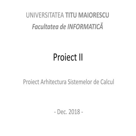 Proiect2 | PPT