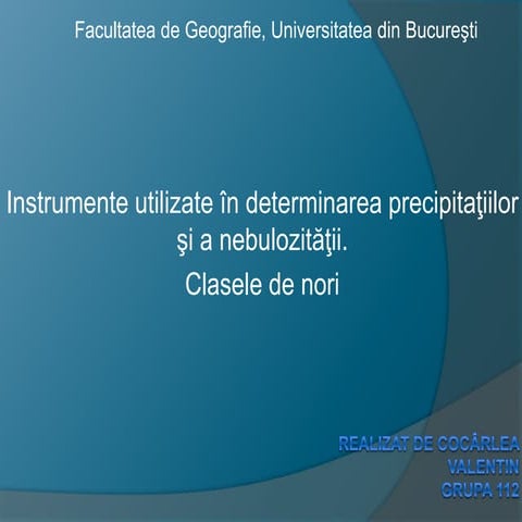 Proiect5 meteo | PPTX
