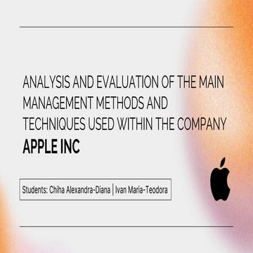 Principles of Management Touchstone 4 Template APPLE INC.ppt.pptx