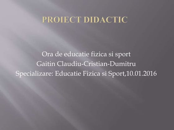 Prezentare licenta f.o.r. | PPT