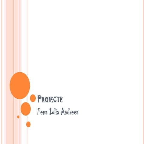 Proiecte | PPT