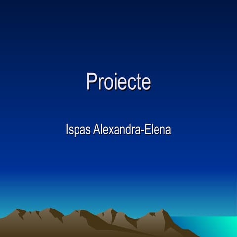Proiecte | PPT
