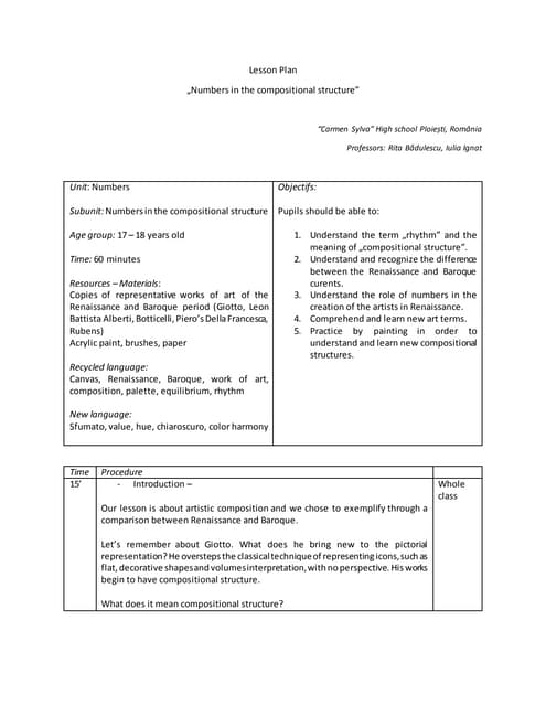 Numbers In The Compositional Structure Pdf
