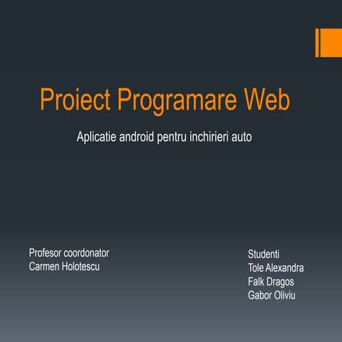Proiect programare web | PPTX
