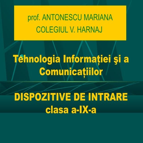 Proiect tic a_1c_antonescu_mariana | PPT