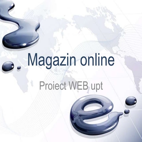 Proiect web E&C magazin online | PPTX