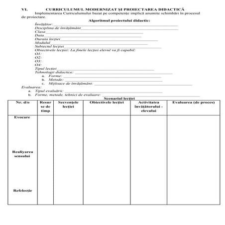 Proiect zilnic | DOC