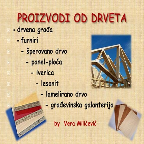 Proizvodi od drveta | PPTX