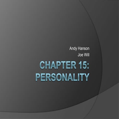 Personality | PPTX