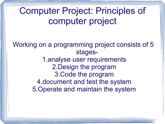 Program Development Life Cycle Ppt