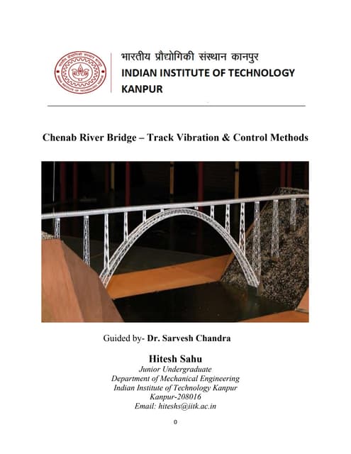 Chenab bridge ppt | PPTX | Rail Travel | Travel Type