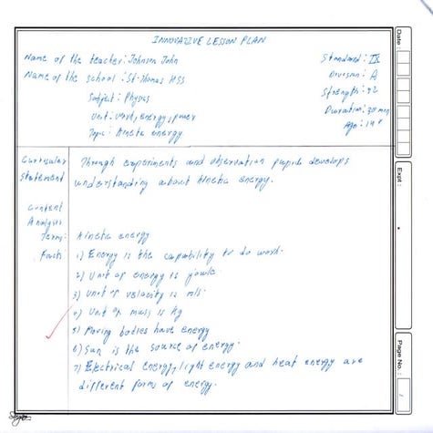 self designed innovative lesson plan | PDF
