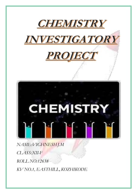 Chemistry class 12 project on study of Constituents of Alloy | PDF
