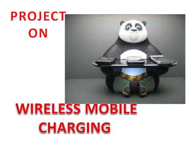 Wireless charging of ev's | PPTX