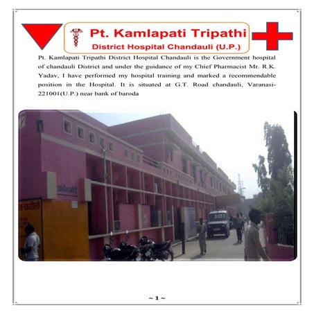 Hospital training report by Harish Sharma | DOCX