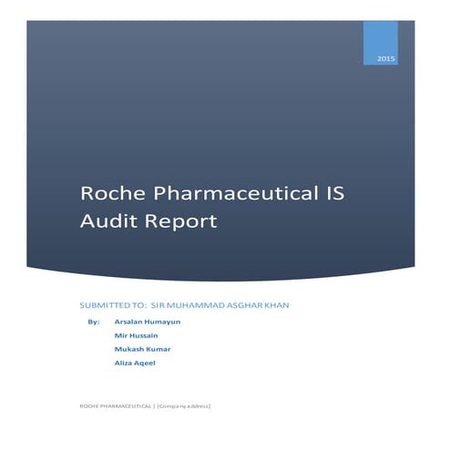Roche pharma IS Audit and Management | DOCX