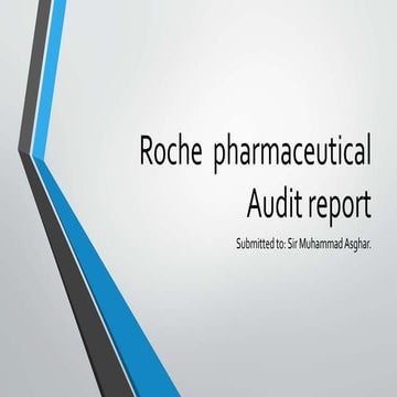 Roche pharma IS Audit and Management | PPTX