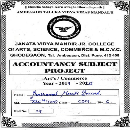 Accounts Project | PDF