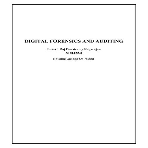 A Project on Metadata Based Forensic Analysis of Digital Information in an Organization | PDF