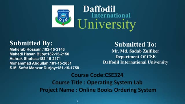 Operating System Lab Project Pptx Computing Technology And Computing 0172