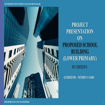 FINAL YEAR DIPLOMA PROJECT (ESTIMATION, PLANNING AND DESIGNING OF ...